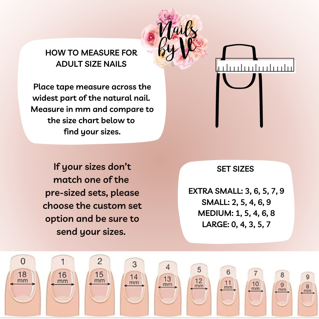 Blush Bows Press on Nail Set